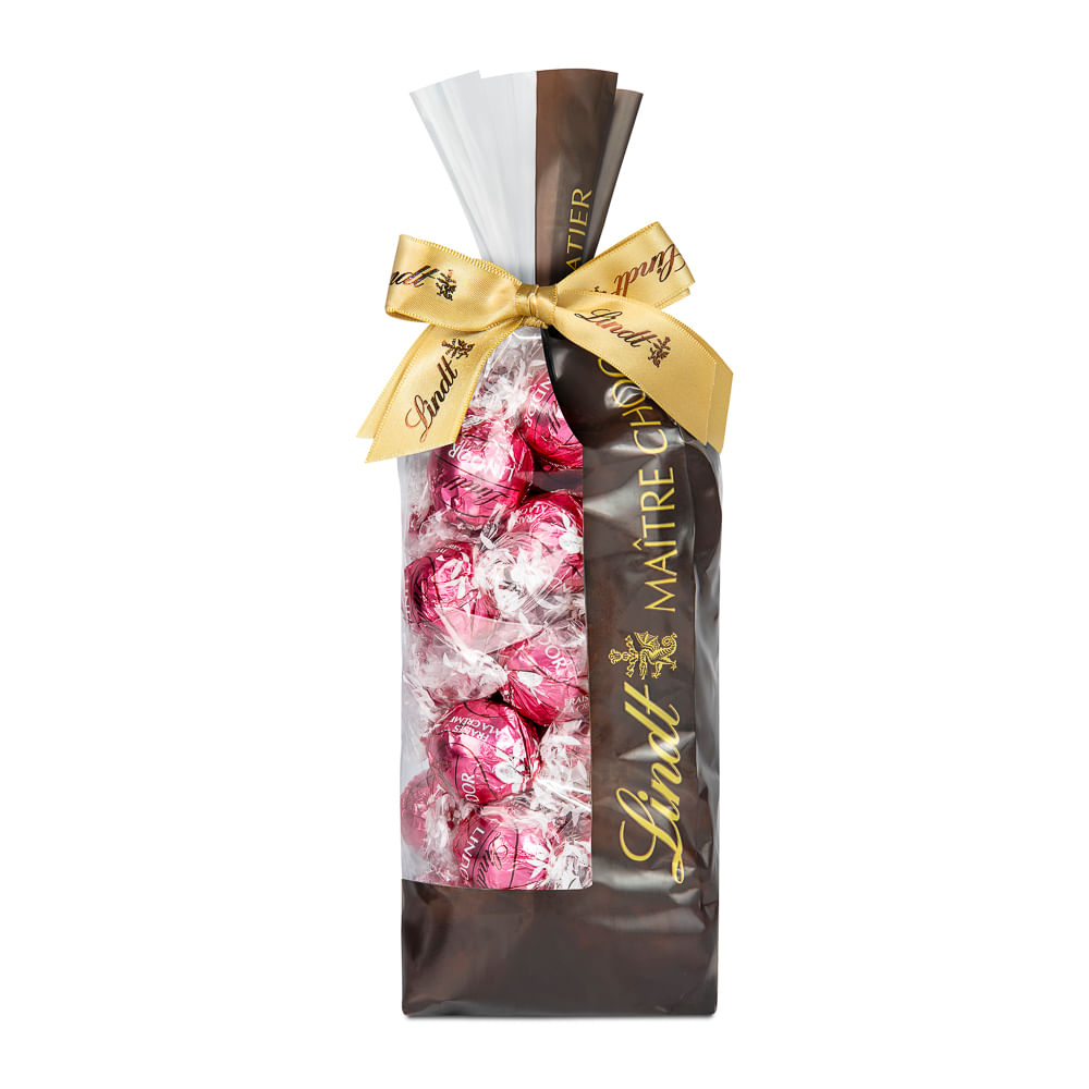 LINDOR Trufa Morango e Creme 450g | Lindt